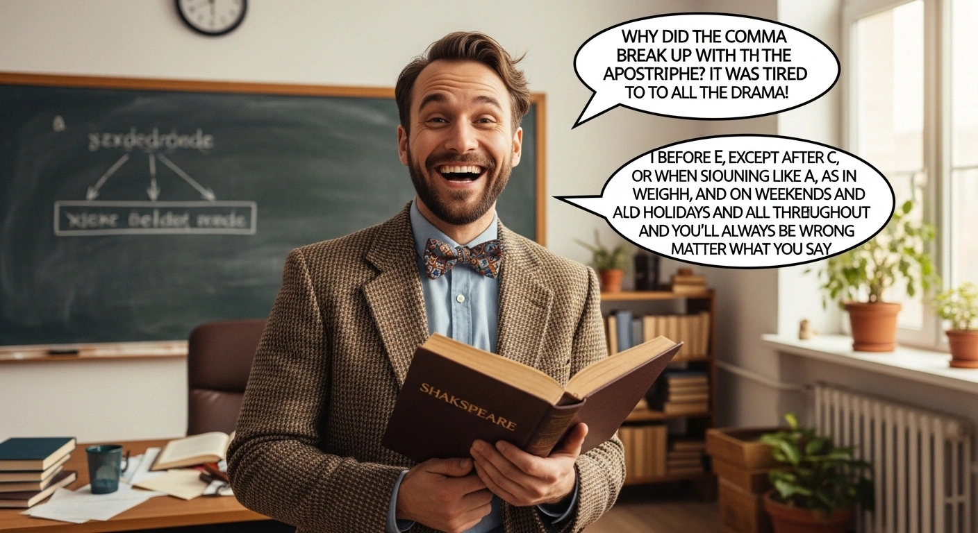 232+ Funny English Teacher Jokes That Make Grammar Fun📚 - punzoom.com