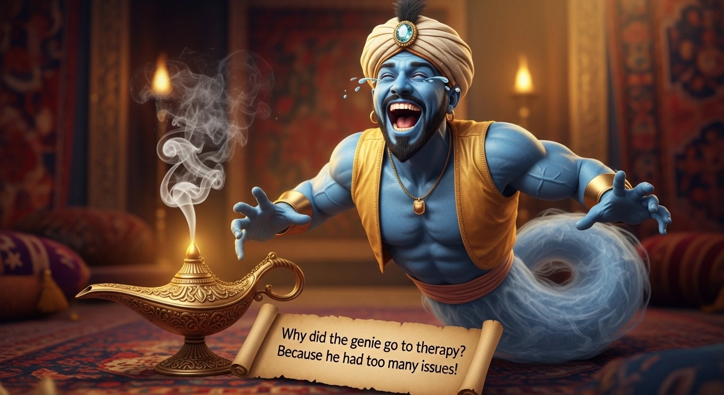 214+ Funny Genie Jokes That Are Simply Magical - punzoom.com